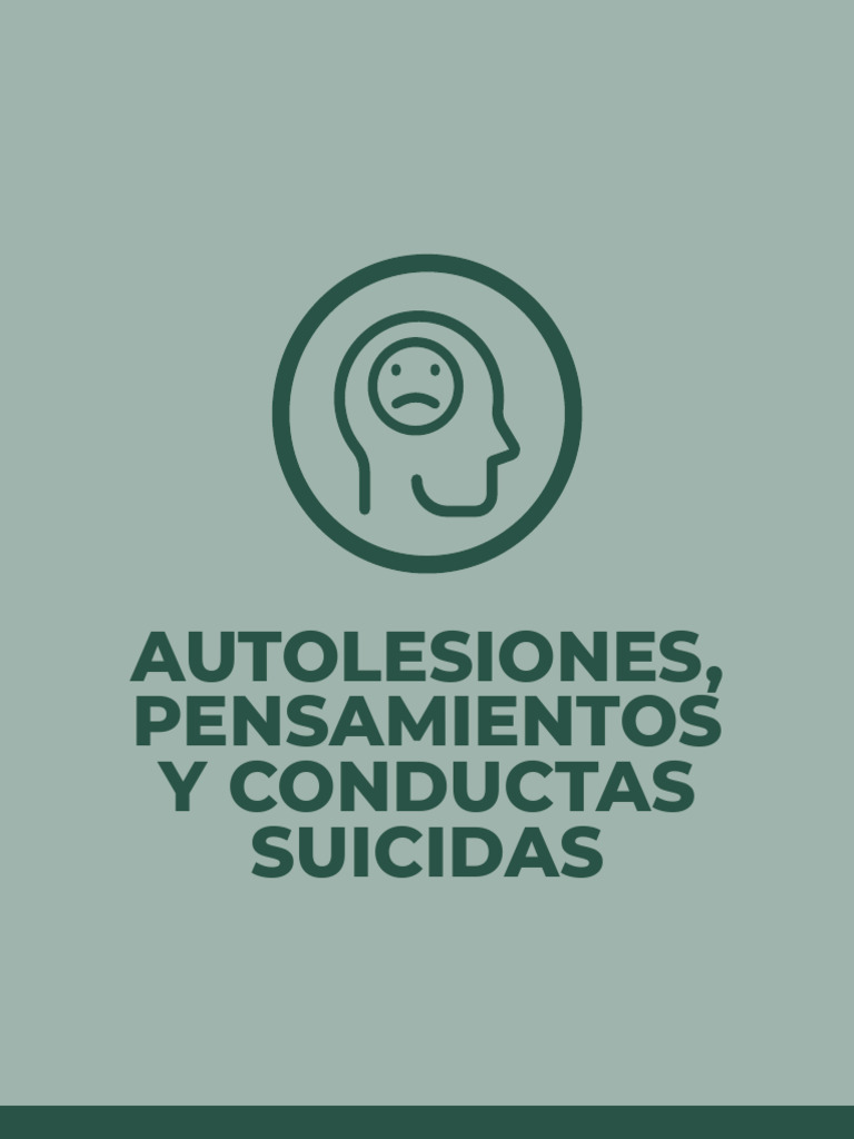 Auto Lesiones 1 | PDF | Suicidio | Autolesiones