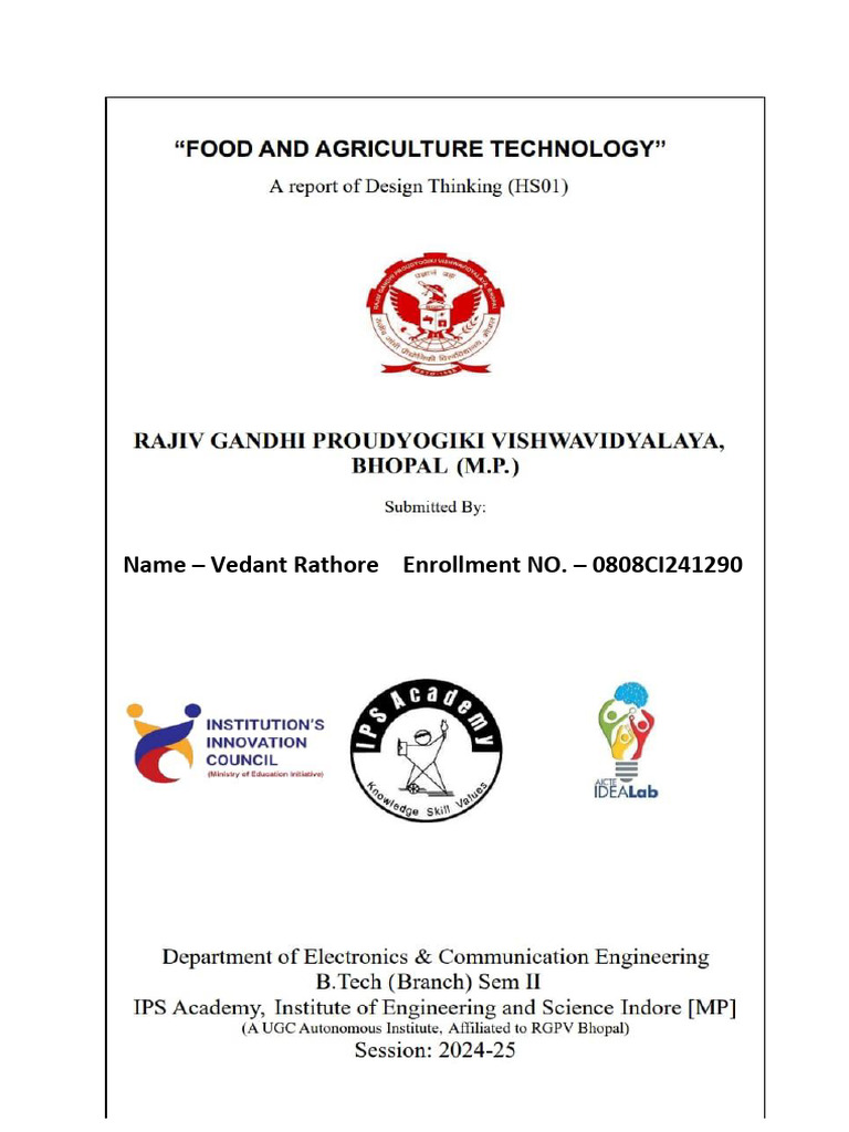 Design Thinking 2 Vedant Rathore Pdf Software Development Process Emergency Management