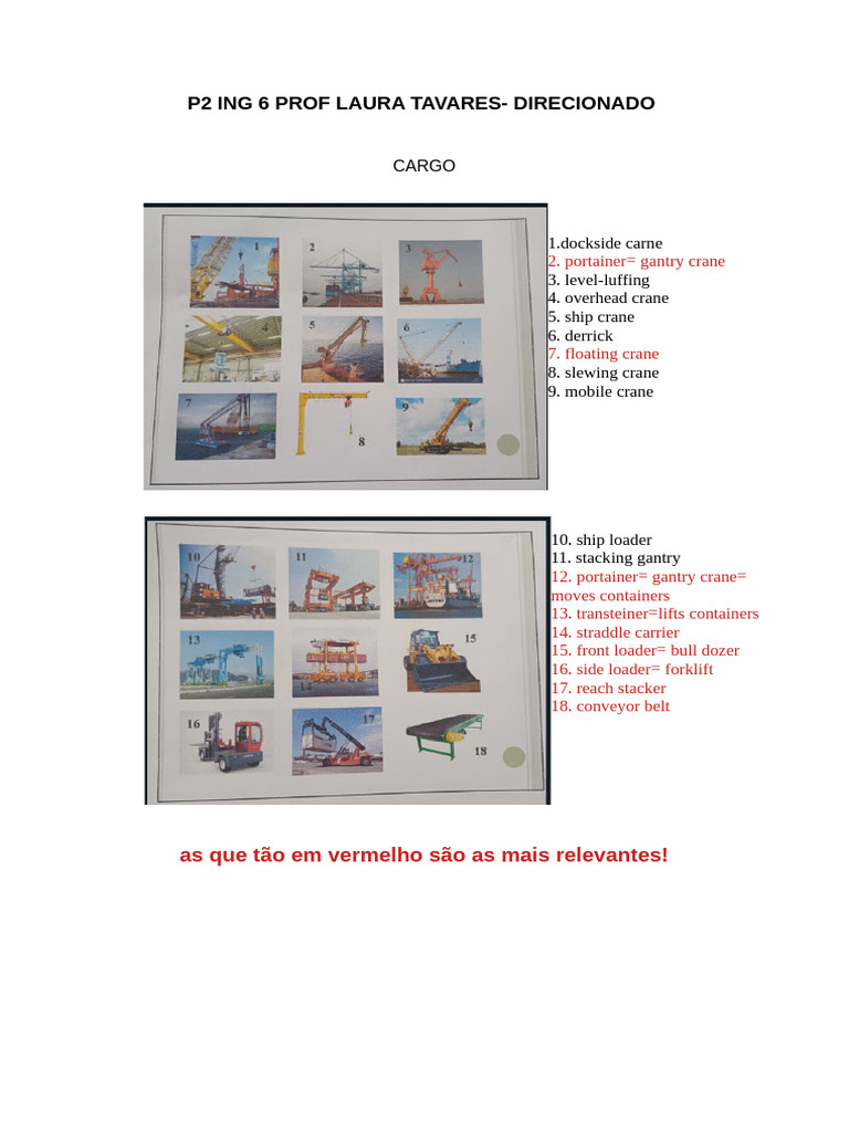 Direcionado ING6 P2 EMANUELLE | PDF | Anchor | Tonnage