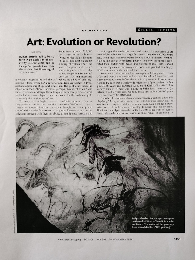 Art - Evolution or Revolution | PDF