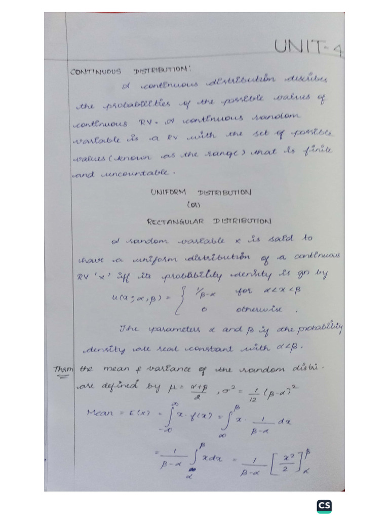 Probability Unit 4 ........... AM NOTES | PDF