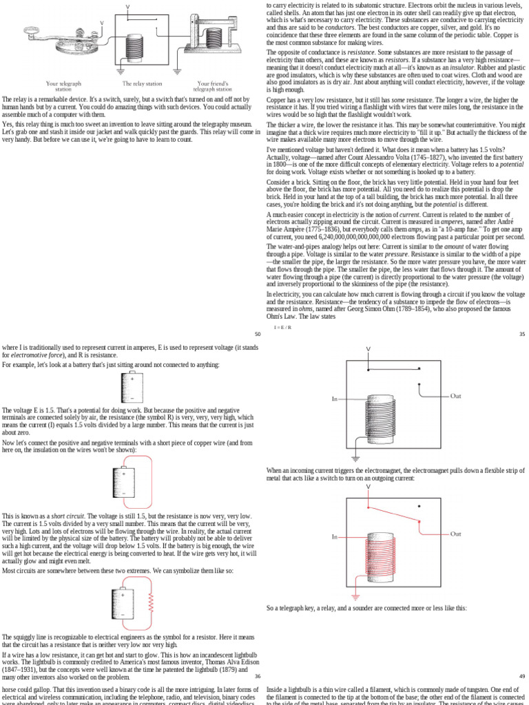 Code-Charles-Petzold-Numbered-Pages-1 Booklet | PDF | Voltage ...