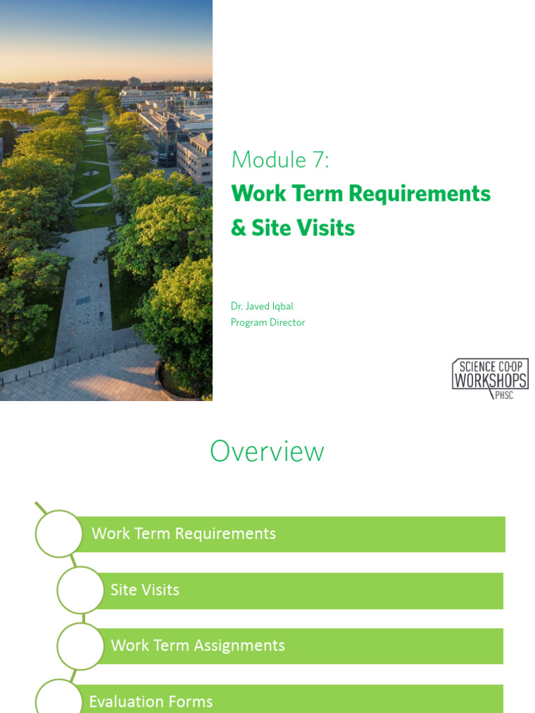 Co-op Work Term Requirements Guide | PDF