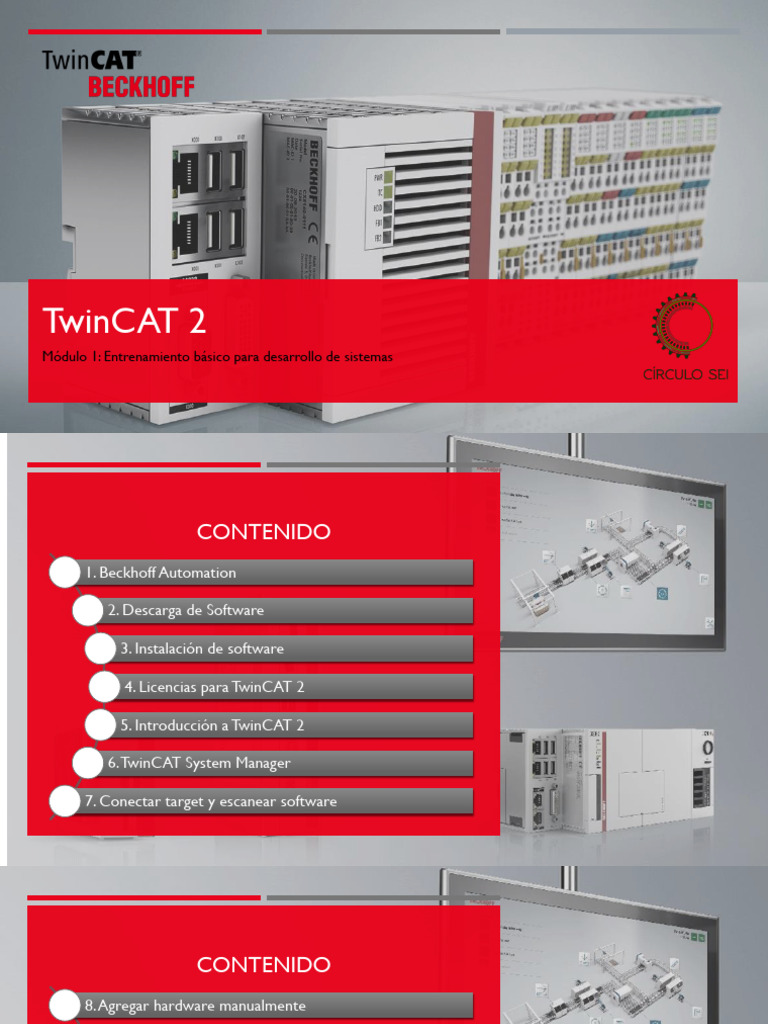 TwinCAT 2 - Módulo1 - Entrenamiento Básico para Desarrollo de Sistemas | PDF | Controlador ...