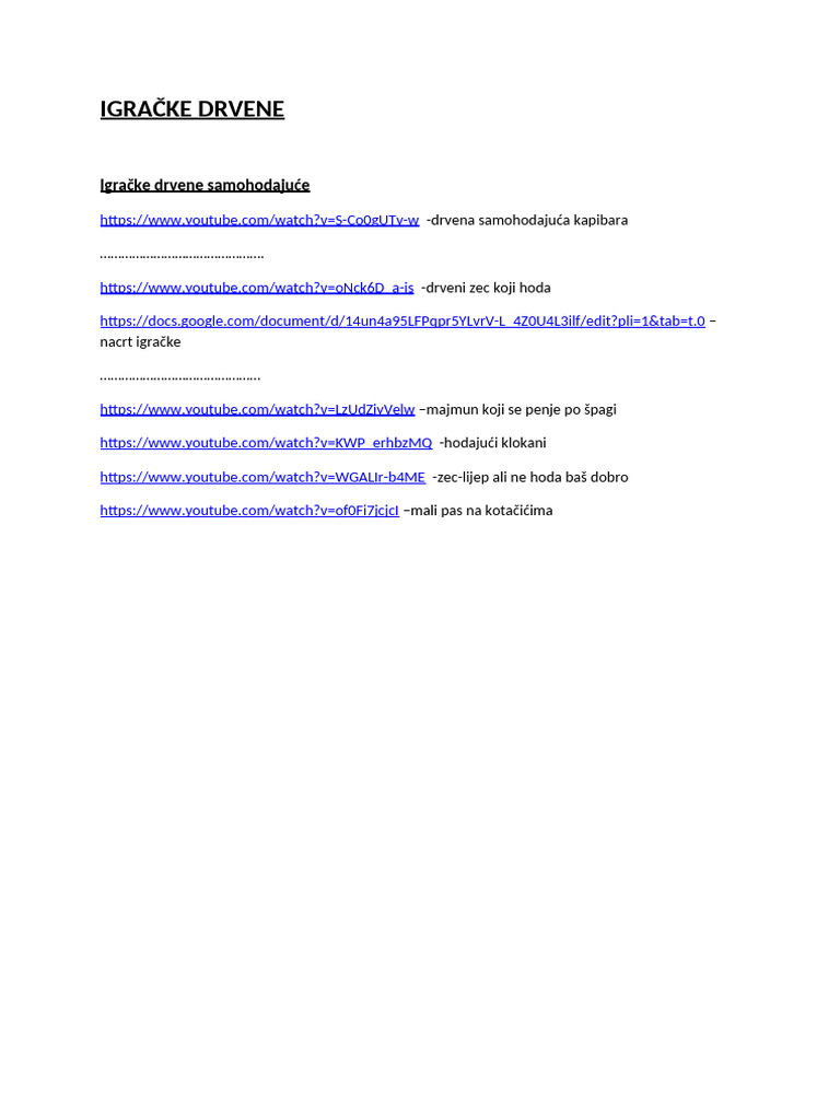 Igračke Drvene | PDF