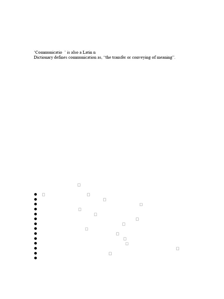 Business Communication Unit I Ii Pdf Communication Nonverbal