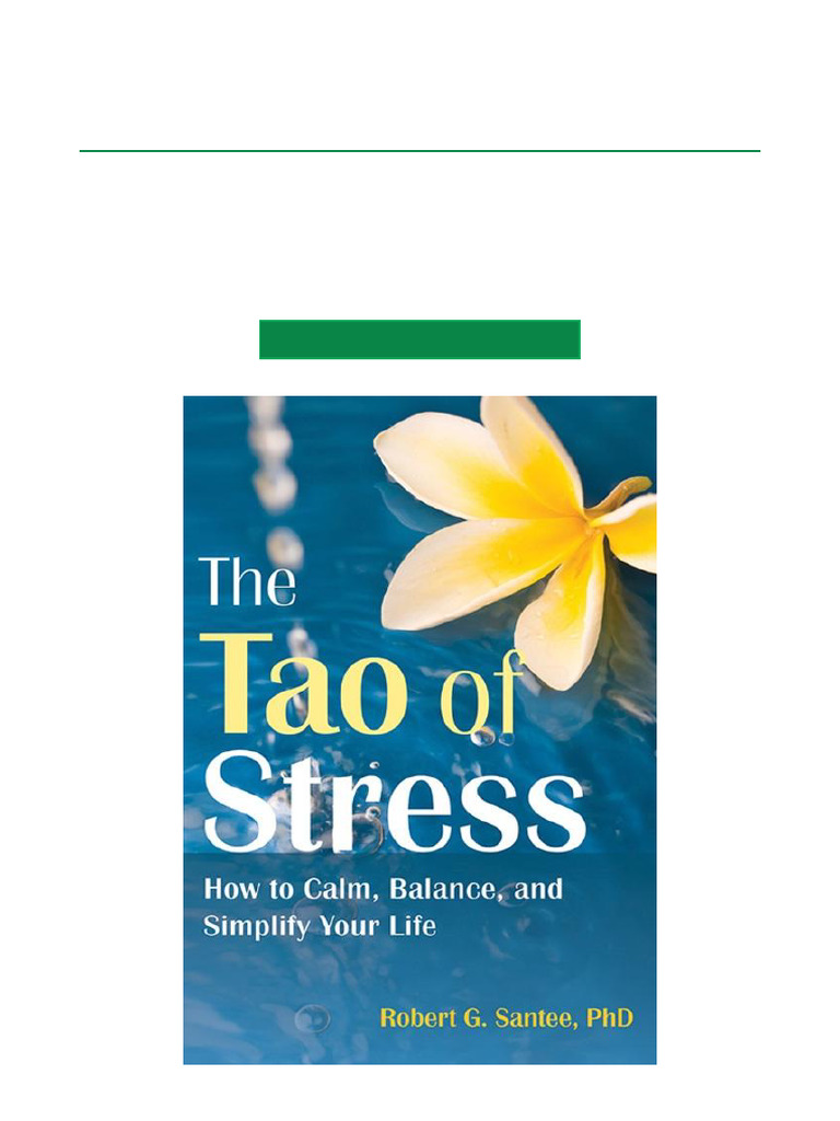 Taoist Strategies for Stress Relief | PDF | Tao Te Ching | Chinese ...
