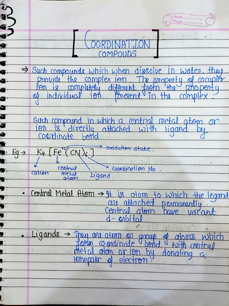 Coordination Compounds | PDF