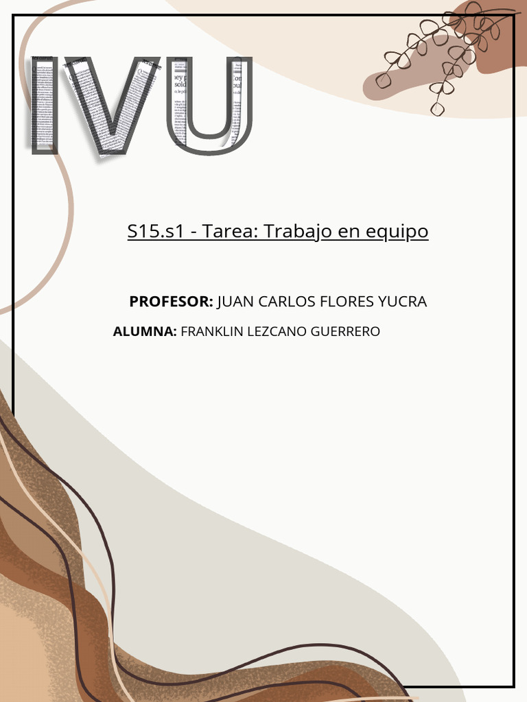 IVU - Actividad15 - Franklin Lezcano Guerrero | PDF