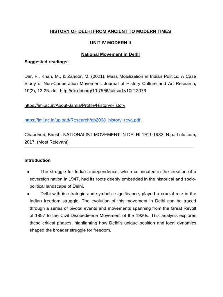 UNIT 4 PART 2 | PDF | Indian Independence Movement | Mahatma Gandhi