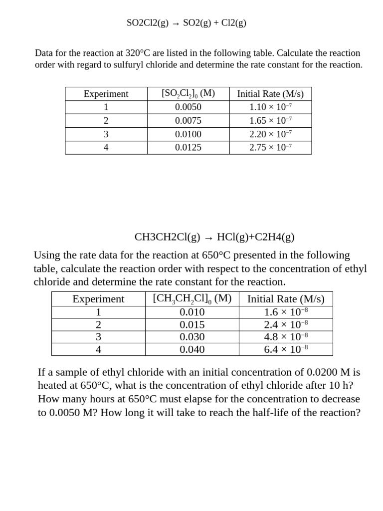CH-6_Chemical_kinetics_maths | PDF | Reaction Rate Constant | Chemical ...