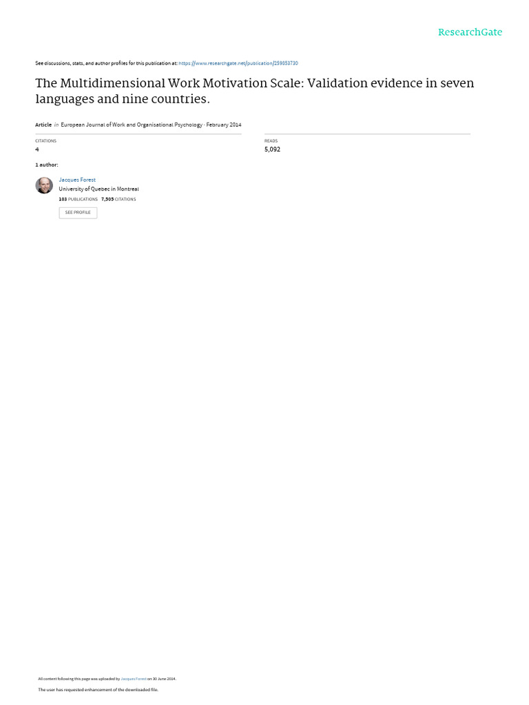 Gagn_Forest_Vansteenkiste_et_al_2014_The_Multidimensional_Work_Motivation_Scale_Validation ...