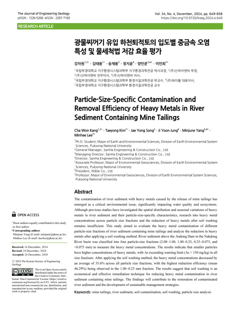 Particle-Size-Specific Contamination and Removal Efficiency of Heavy ...