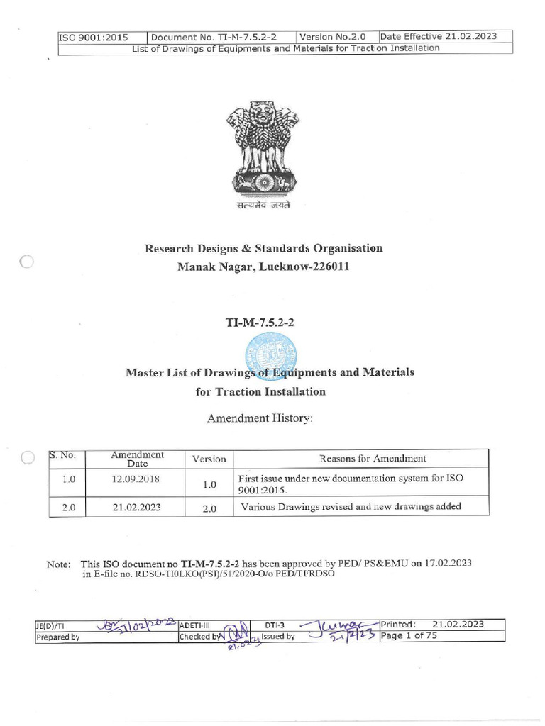 Master List of Drawings TI 2023 Compressed | PDF