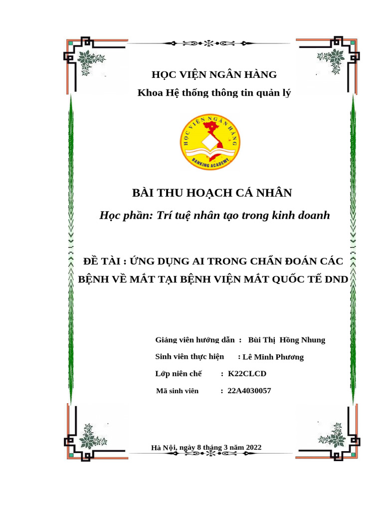 BTL Trí Tuệ Nhân Tạo AI | PDF