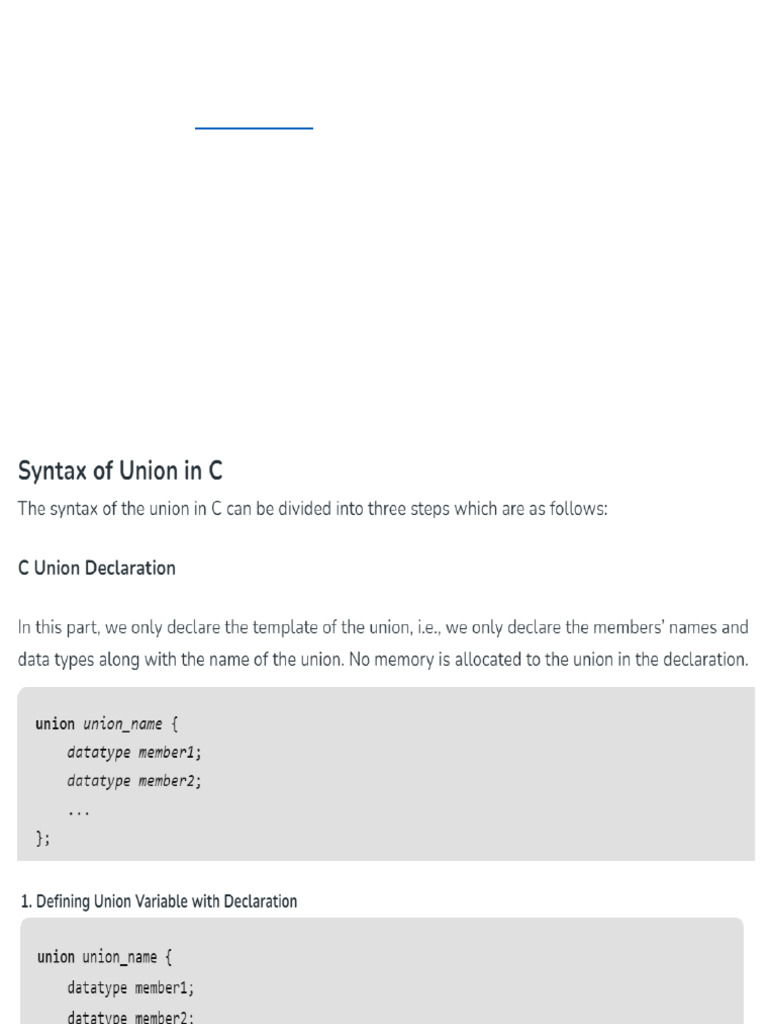 Union | PDF