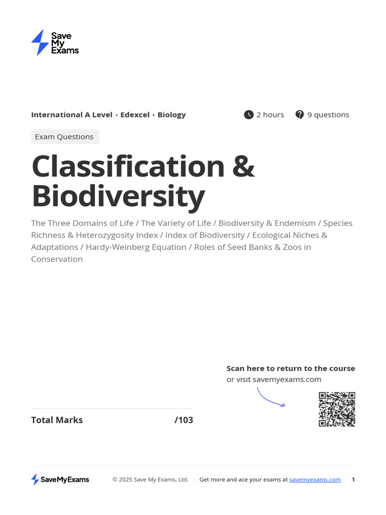 classification-and-biodiversity pup q | PDF | Biodiversity | Reproduction