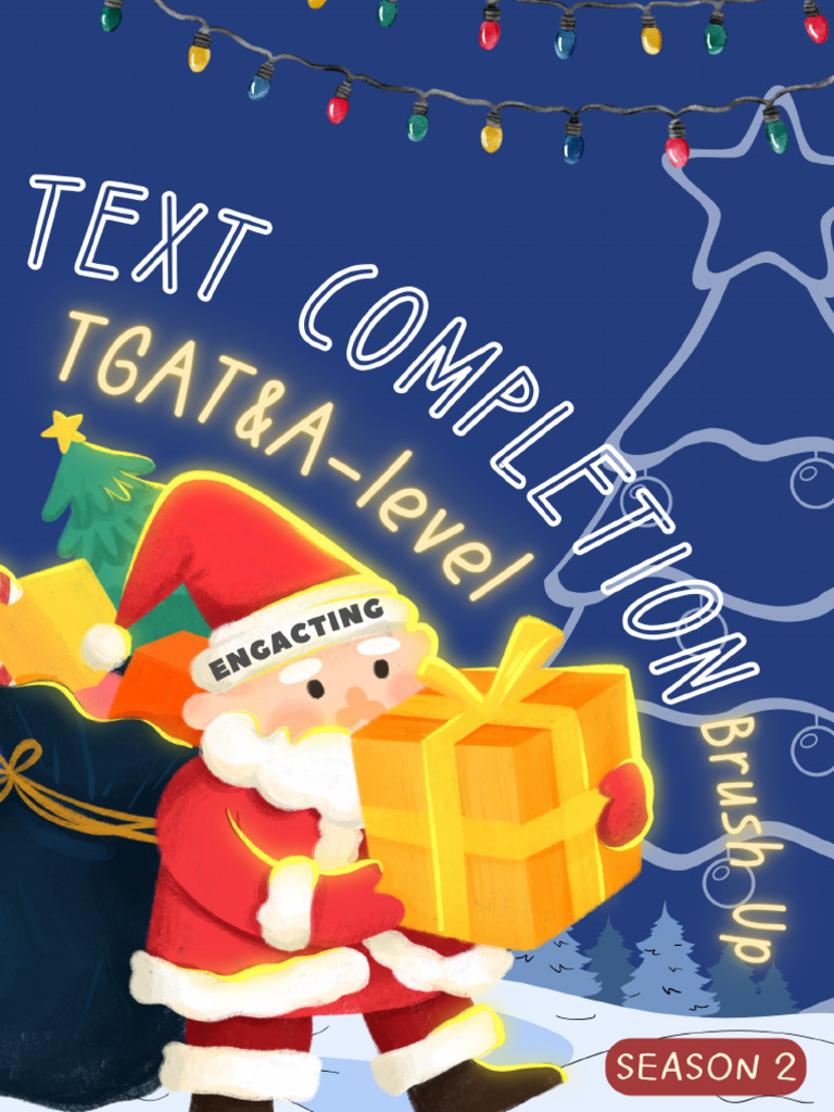 Text Completion Brush Up (Season 2) | PDF | Verb | Adjective