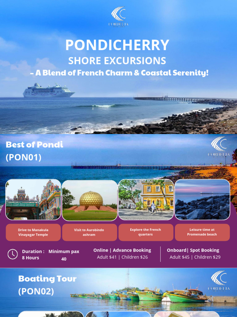 E - Pondicherry Shore Excursions | PDF | Economies