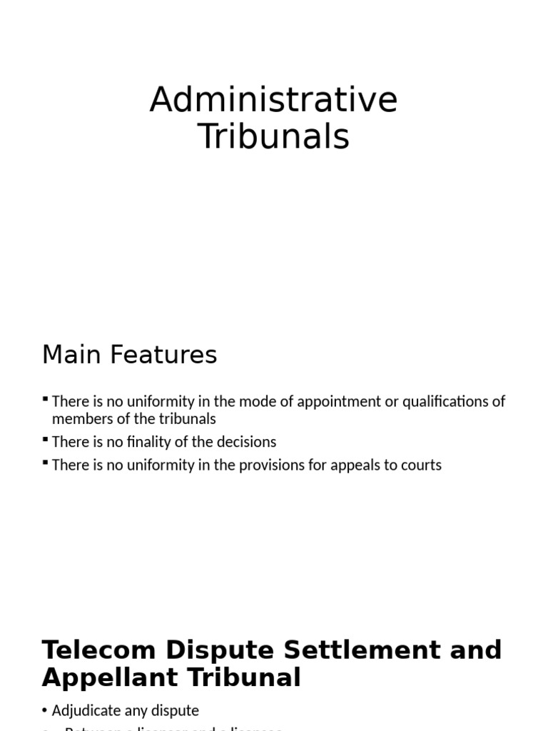 Administrative Tribunals | PDF | Tribunal | Supreme Courts