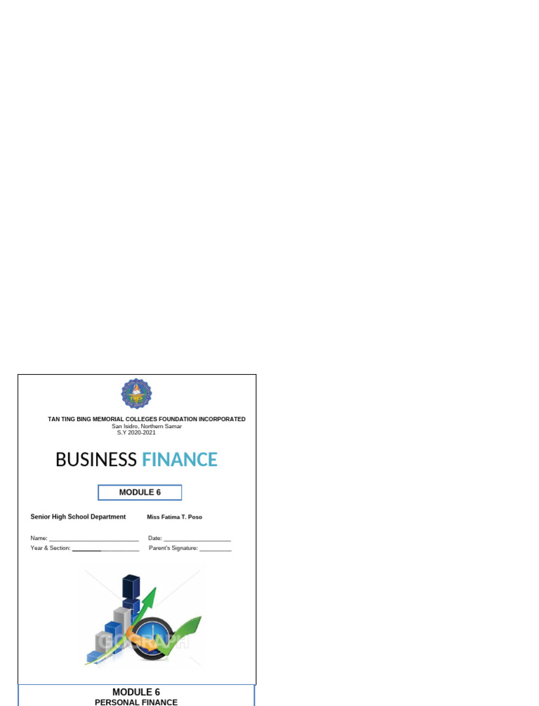 Module - 6 Business Finance | PDF