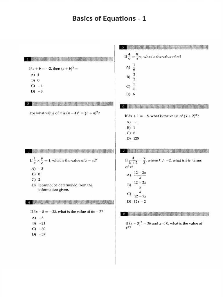 Basics of Equations - 1 SAT | PDF