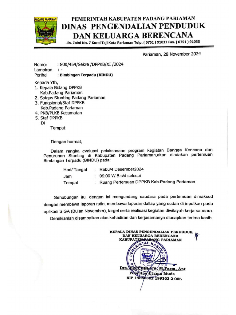 Undangan Bindu 2 | PDF