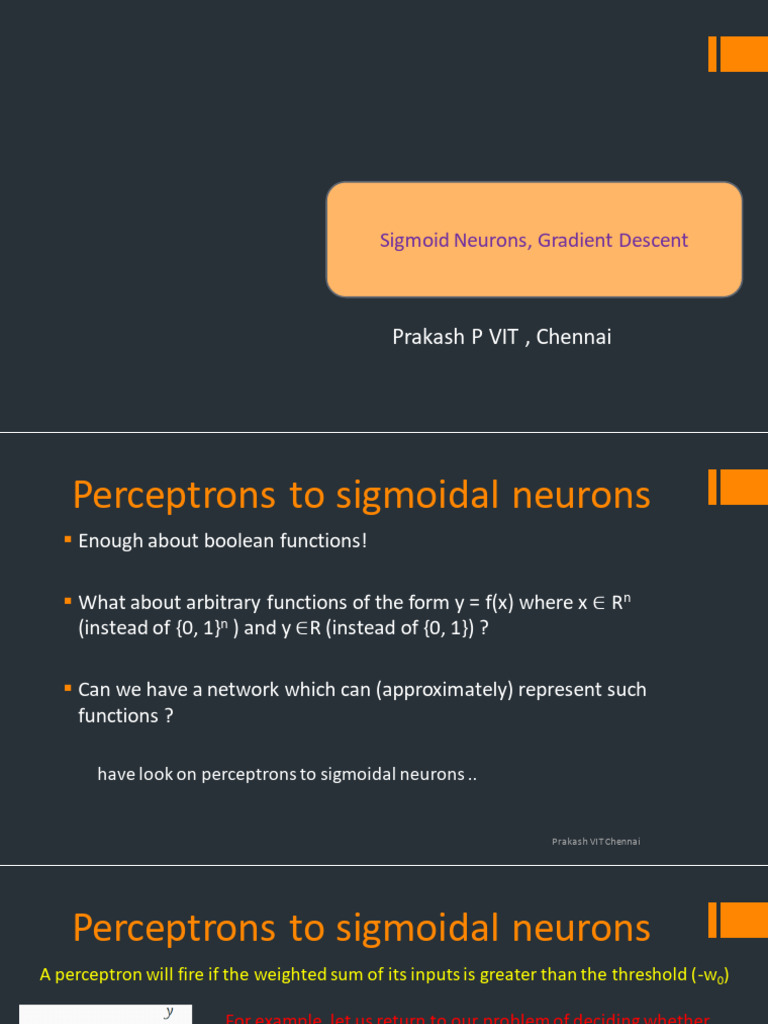 Sigmoid Neurons - Gradient Descent | PDF | Machine Learning | Theoretical Computer Science