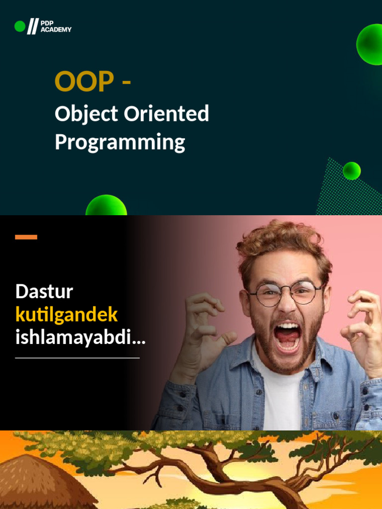 Lecture 1 - OOP Ga Kirish | PDF