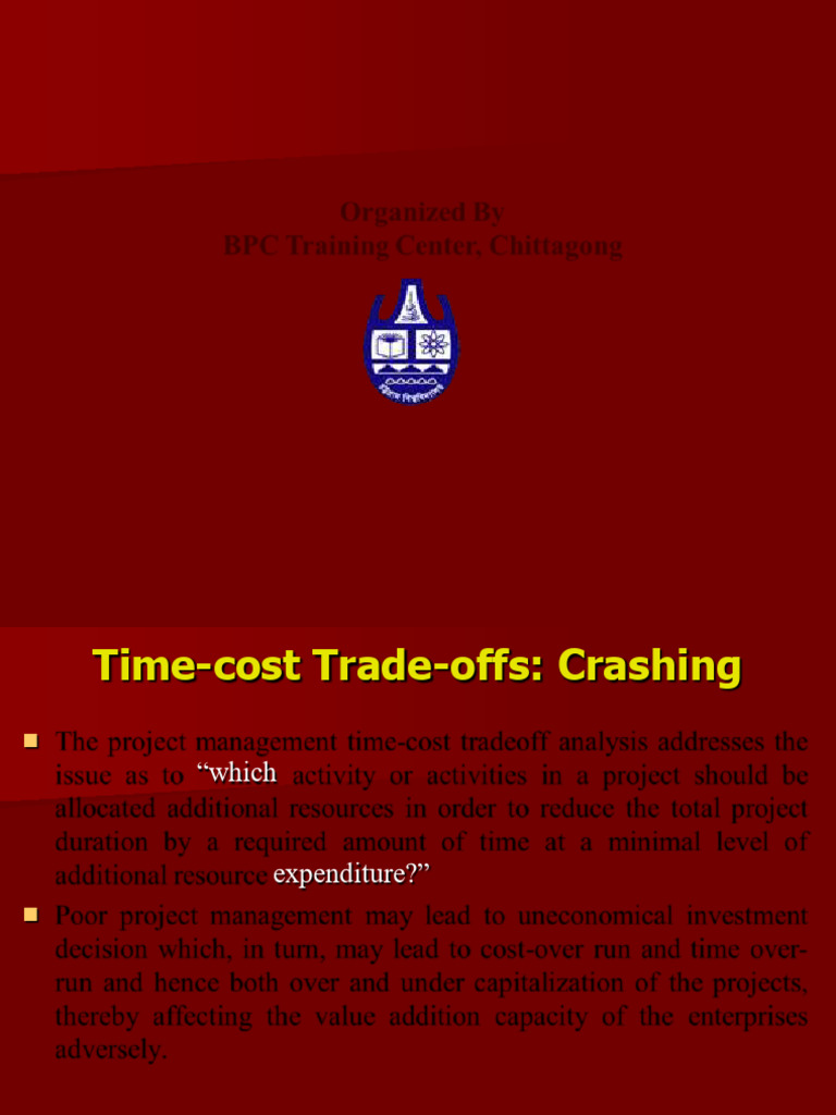 BPC Project Scheduling Part 02 | PDF | Trade Off | Expense
