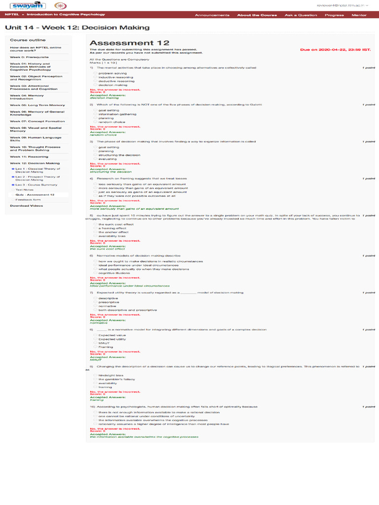 Noc20 hs29 Assigment 13 | PDF