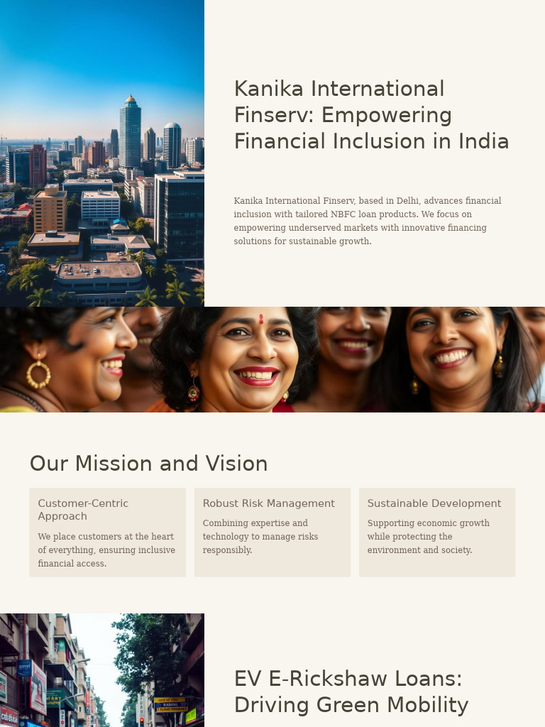 Kanika International Finserv Empowering Financial Inclusion in India | PDF | Financial Inclusion ...