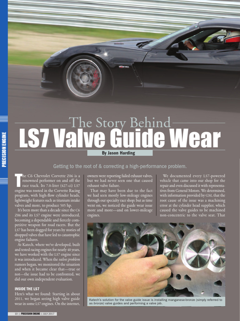the-story-behind-ls7-valve-guide-wear-the-shop-july-17 | PDF | Vehicle Parts | Internal ...