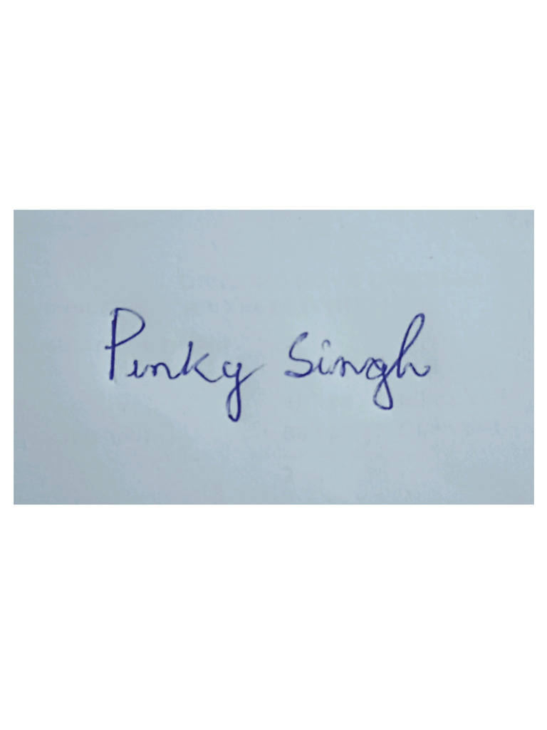 Pinky Sign | PDF