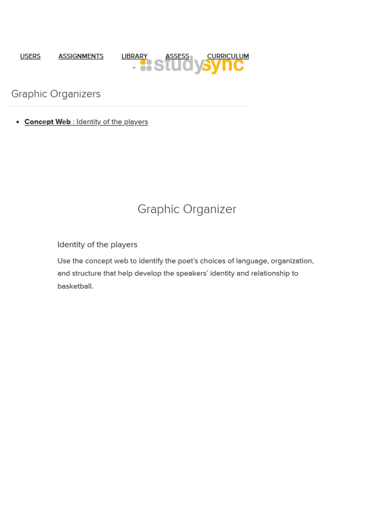 StudySync - Graphic Organizer - Slam, Dunk, & Hook | PDF