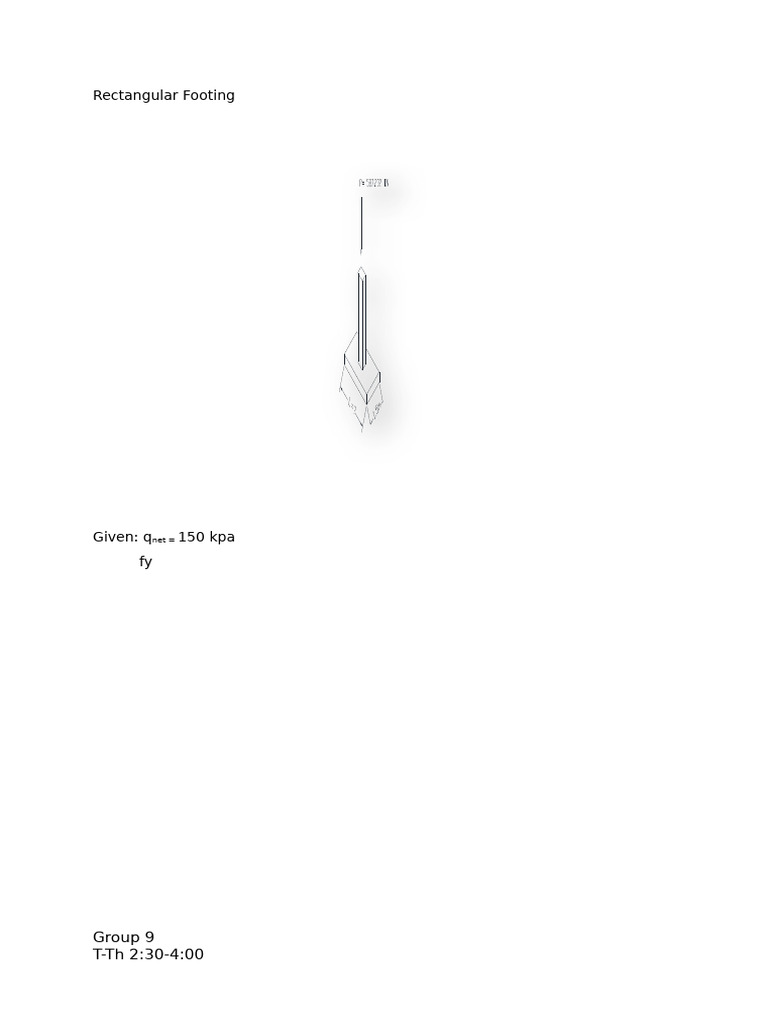 Rectangular Footing | PDF