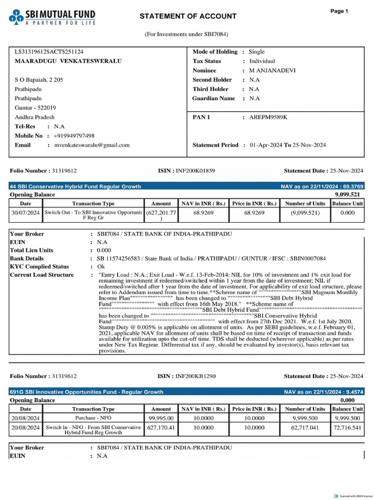 Account Statement | PDF