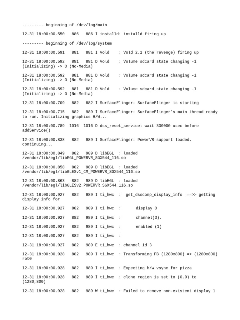 Run 29 Logcat | PDF | Computer Architecture | Computer Hardware