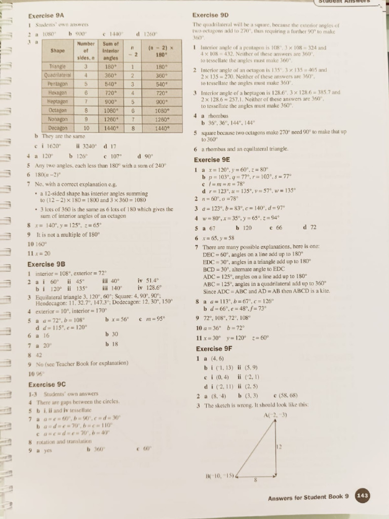 Chapter 9 Answers | PDF