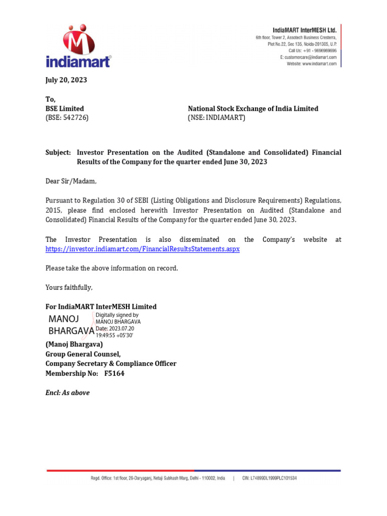 indiamart ppt | PDF | Securities (Finance) | Securities Act Of 1933
