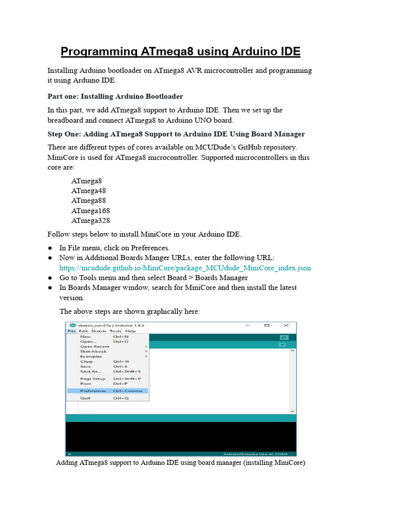 Adv . Micro. Programming ATmega8 using Arduino IDE.docx | PDF | Arduino ... Adv . Micro. Programming ATmega8 using Arduino IDE.docx | PDF | Arduino ...