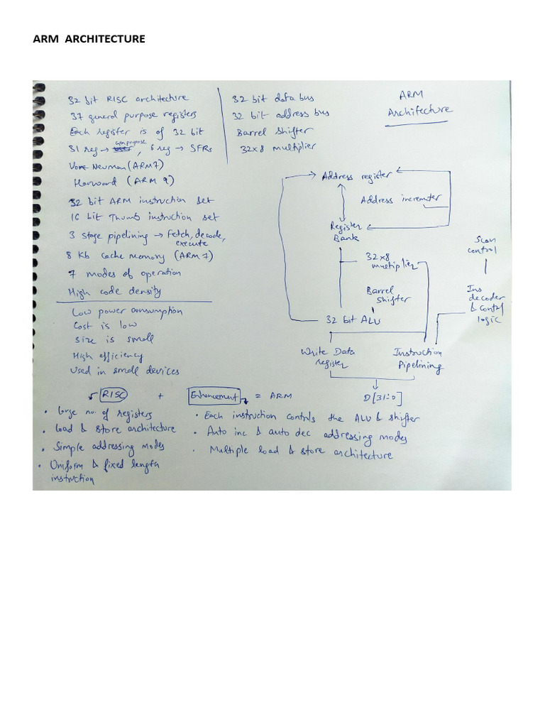 Arm Arch, Model, Opertions | PDF