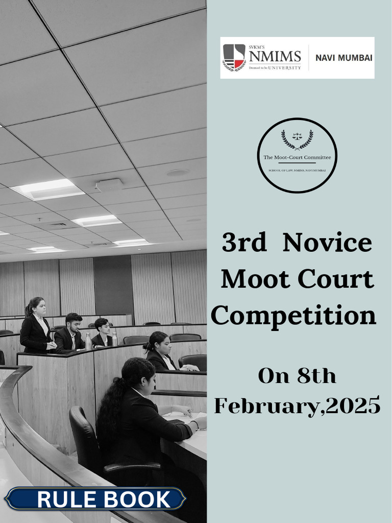 3rd Novice Competition Rulebook | PDF | Mootness