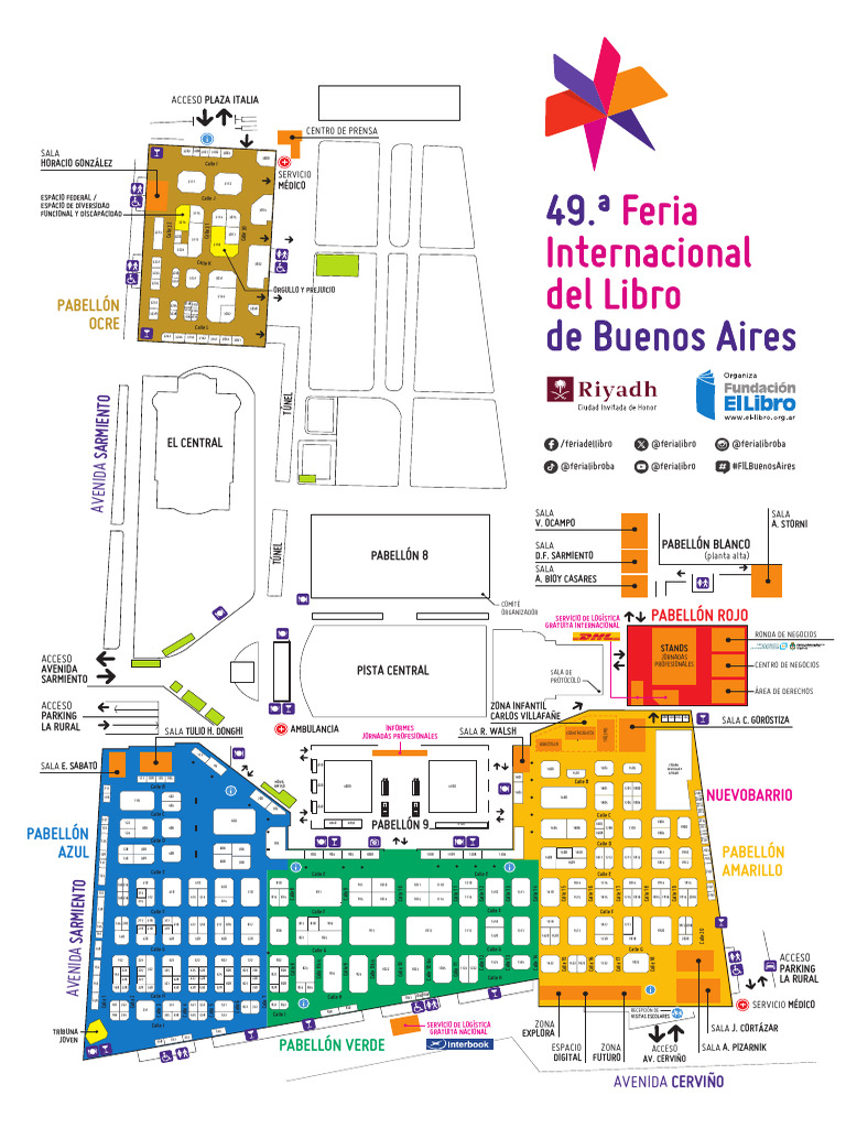 Mapa Feria Del Libro 2025 Argentina | PDF | Buenos Aires