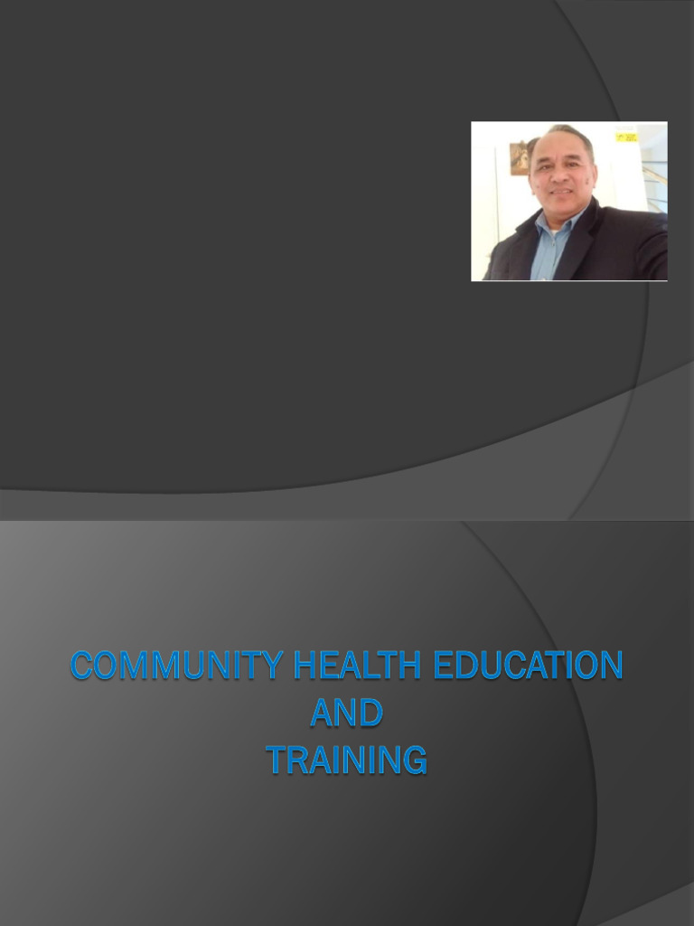 Community Health Education Training Guide | PDF | Learning | Lesson Plan