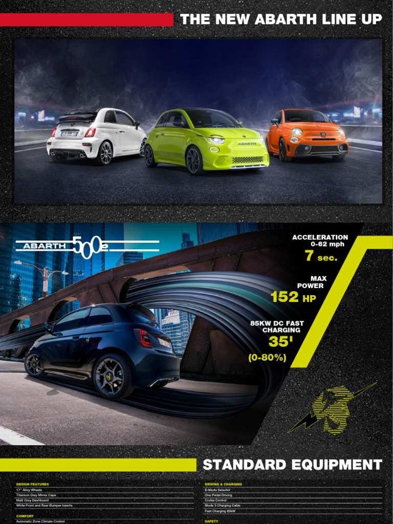 Abarth 500e Price List Overview | PDF | Land Vehicles | Car