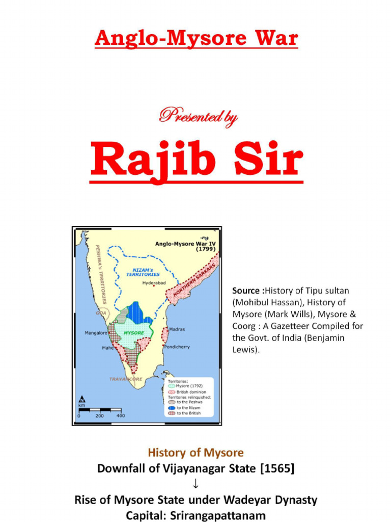 Anglo Mysore War | PDF
