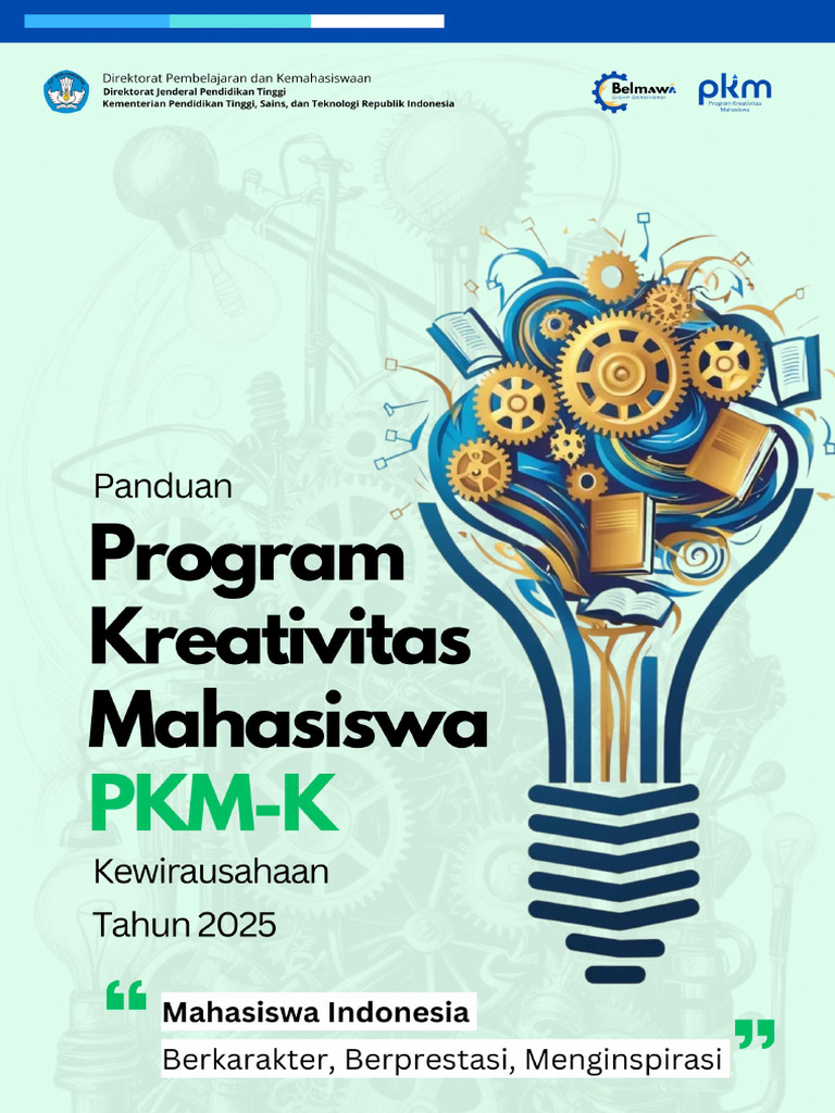 Panduan PKM-K 2025 untuk Mahasiswa | PDF