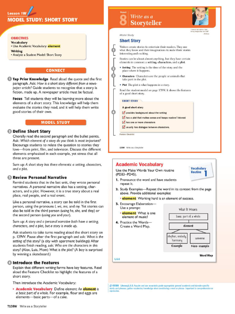 Project 8 Write As A Storyteller - Short Story-1 | PDF