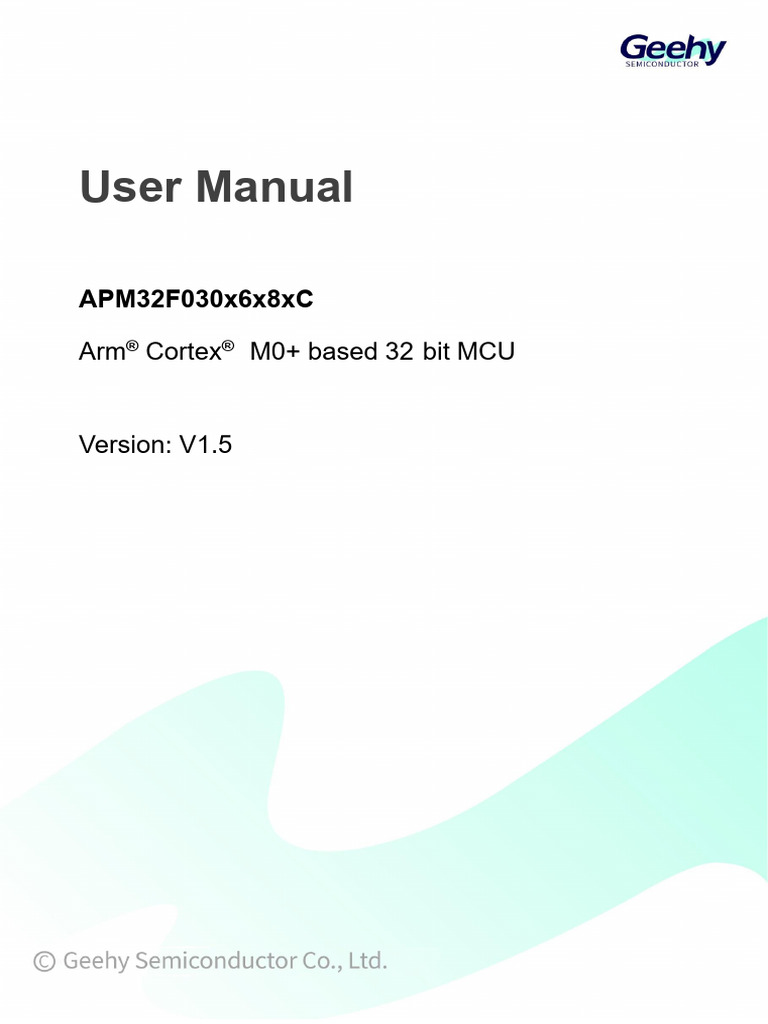 APM32F030x6x8xC User Manual V1.5 | PDF | Booting | Microcontroller